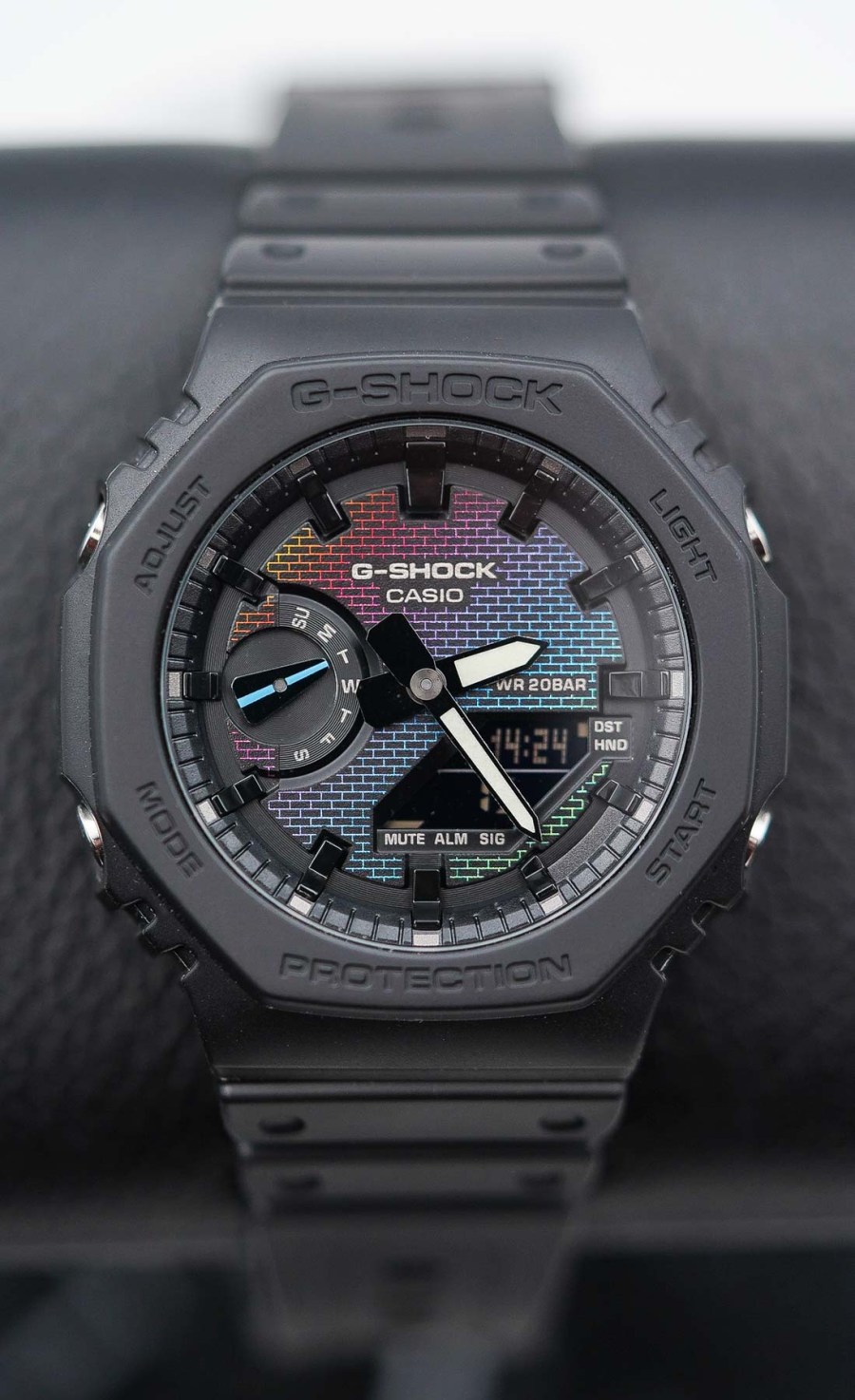 Casio G-Shock “CasiOak” Rainbow Brick Wall GA-2100RW-1A (Review) – My ...