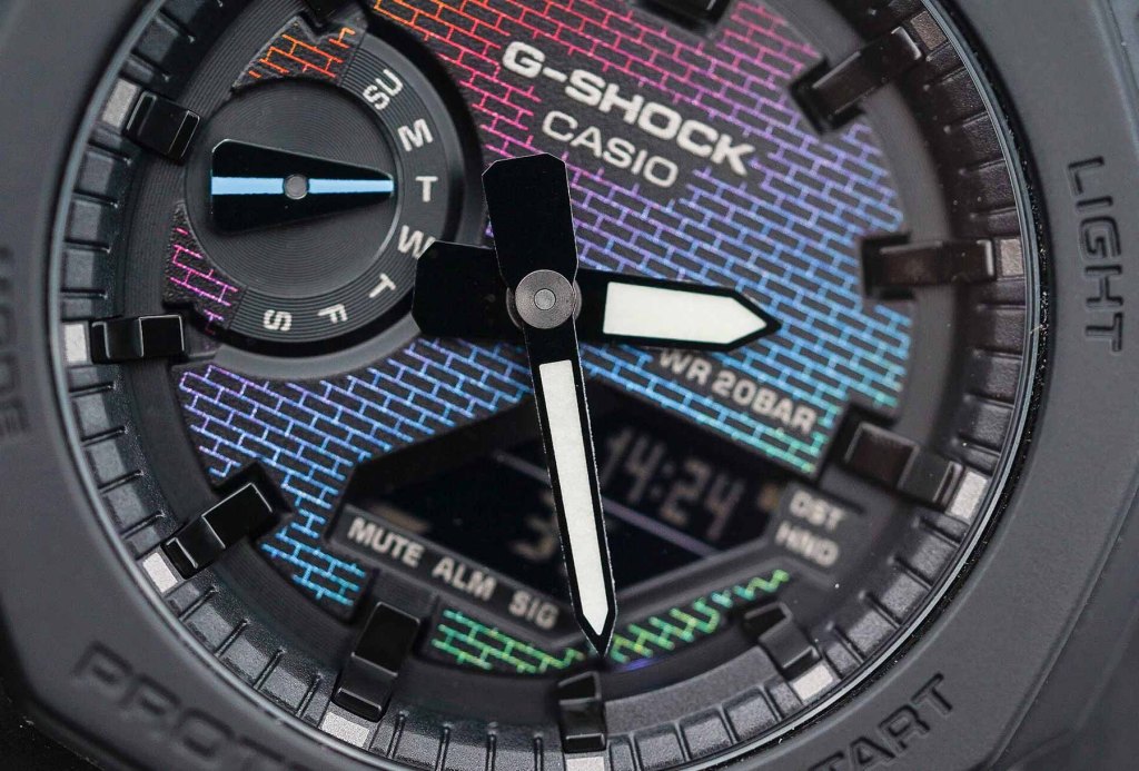 Casio G-Shock “CasiOak” Rainbow Brick Wall GA-2100RW-1A (Review) – My ...